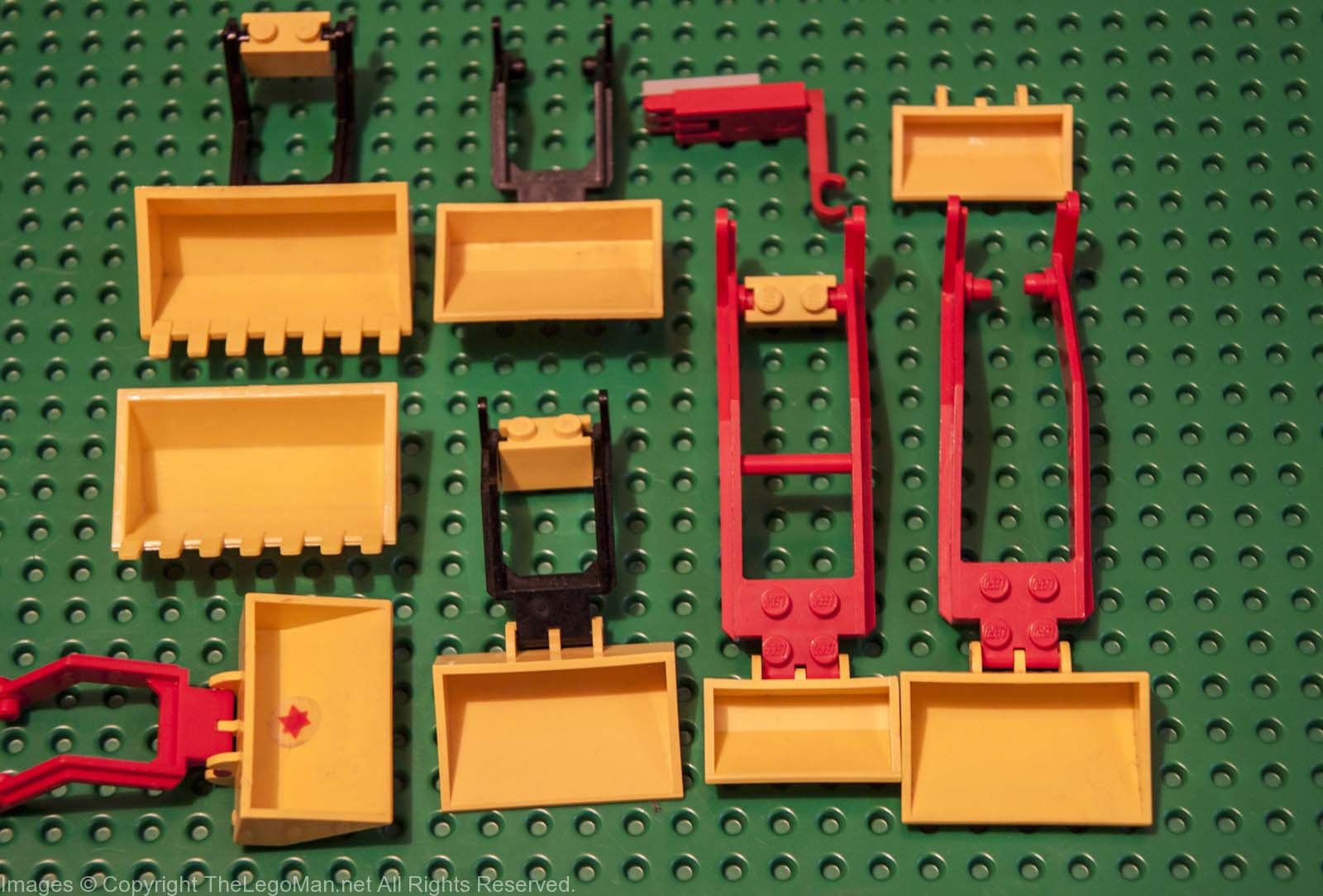 Genuine Lego Job Lot. Mixed Digger Buckets & Lever Arms. | Mad About Bricks
