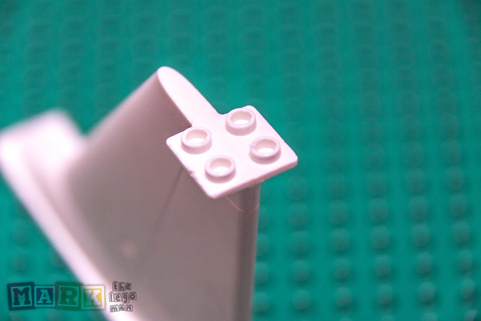 Lego Special Spare Airplane Part 54094 Tail Fin Rudder White | Mad ...