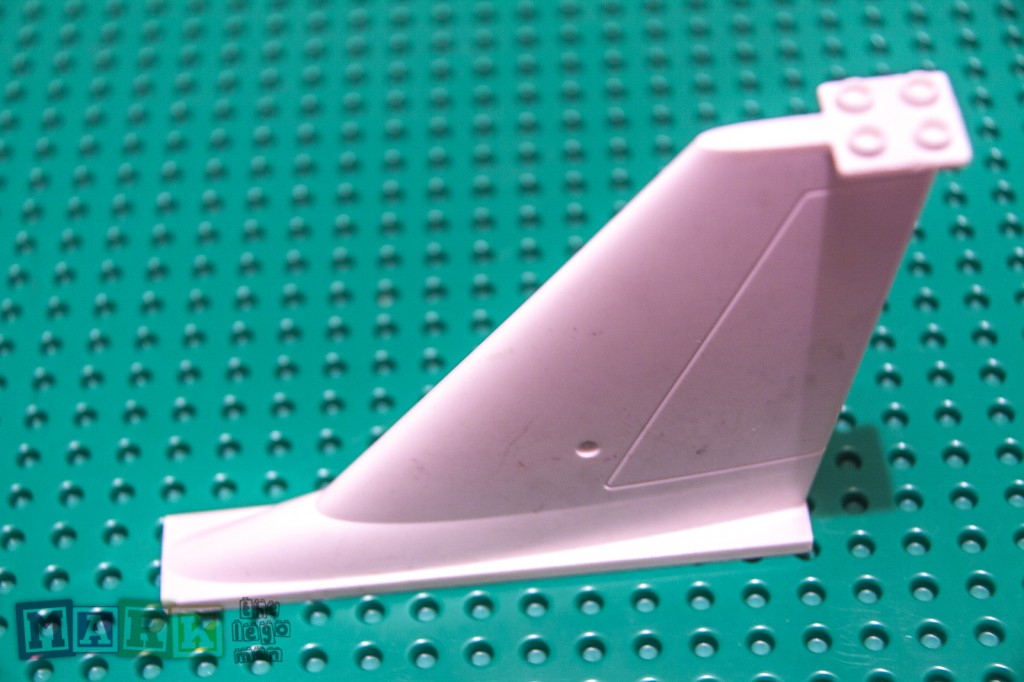 Lego Special Spare Airplane Part 54094 Tail Fin Rudder White | Mad ...