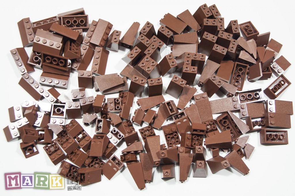 Lego Job Lot STAR WARS 365grams (1/3kg) RARE Brown Slope Bricks | Mad ...