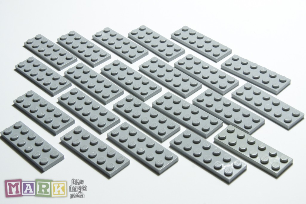 Lego 3795 Job Lot 22x Light Grey Plate 2×6 | Mad About Bricks