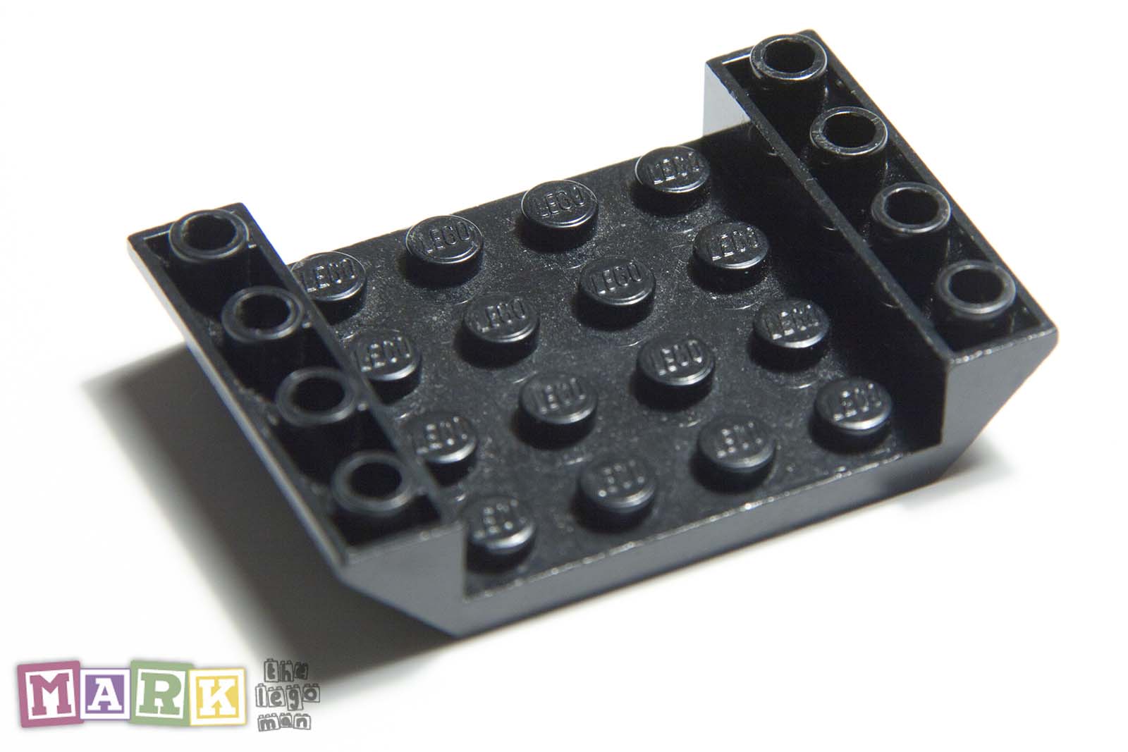 Lego 30283 Job Lot 3x Black Slope Brick 45 6×4 Double Inverted with ...