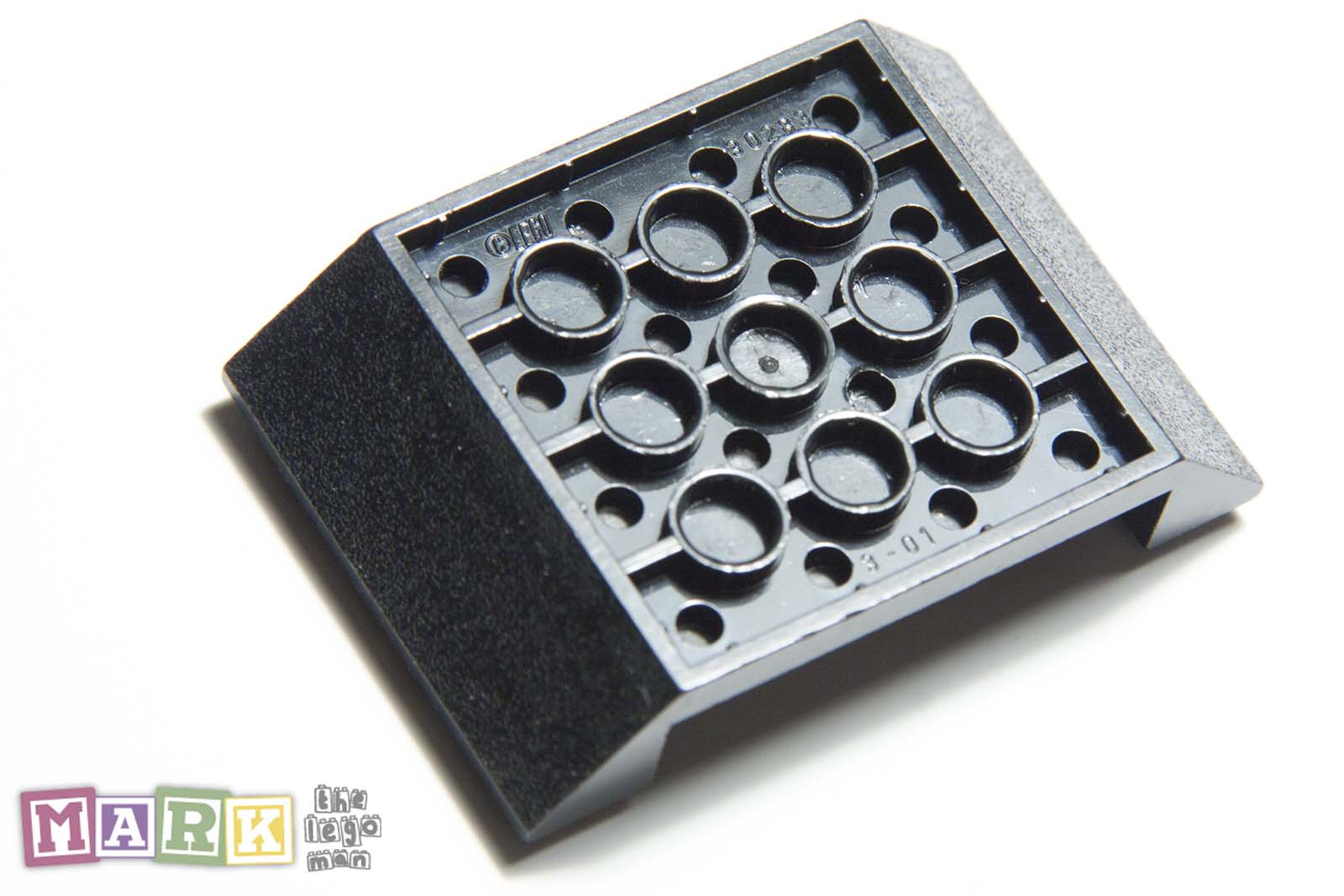 Lego 30283 Job Lot 3x Black Slope Brick 45 6×4 Double Inverted with ...