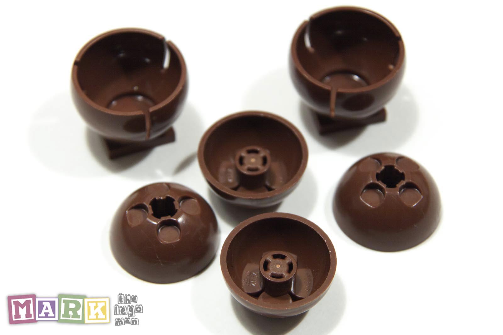 Lego Job lot RARE STAR WARS Red Brown Sphere Socket & Sphere 44358 ...