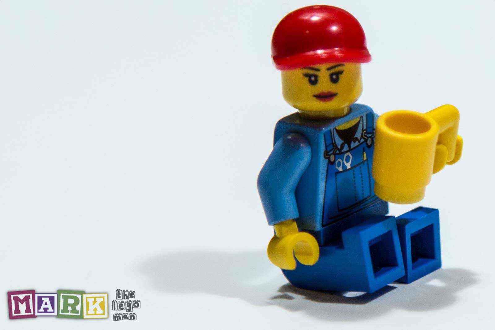 NEW Lego City Worker Minifig Minifigure Lady on Coffee Break | Mad ...