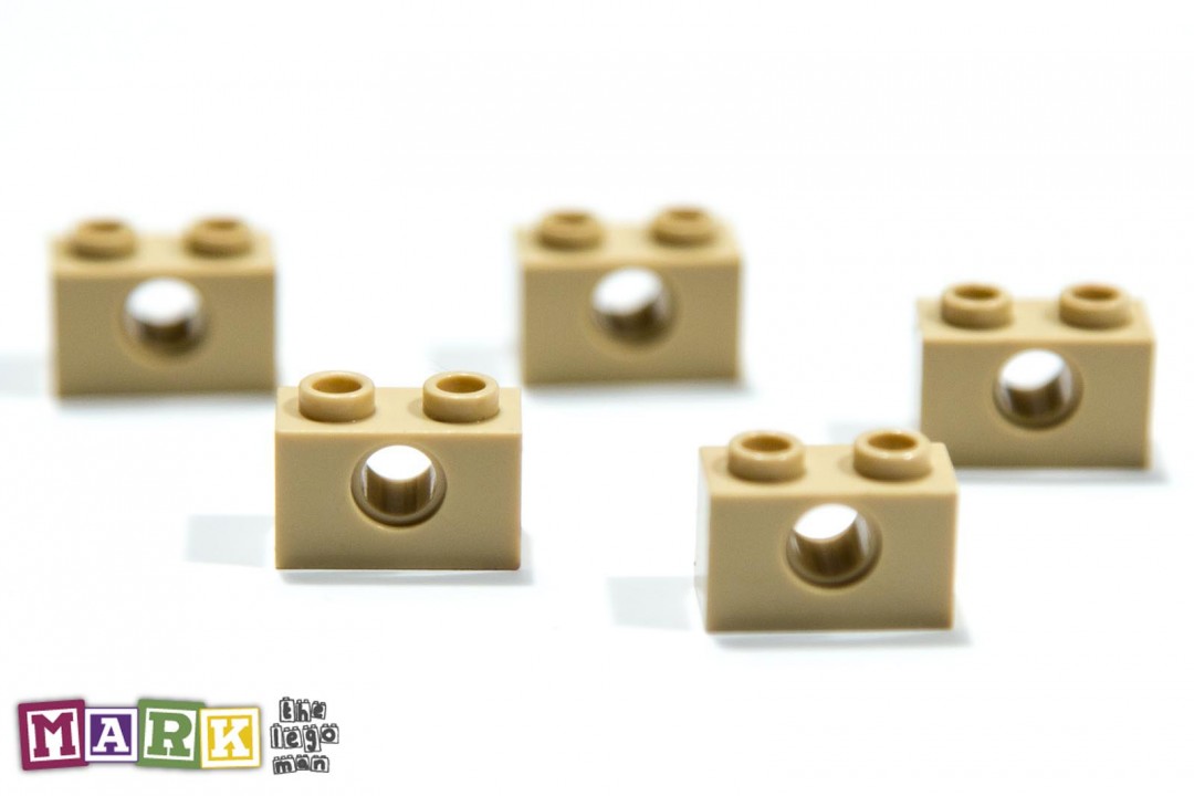 Lego 3700 5x Technic Brick 1×2, Ø4.9. 4205107 | Mad About Bricks