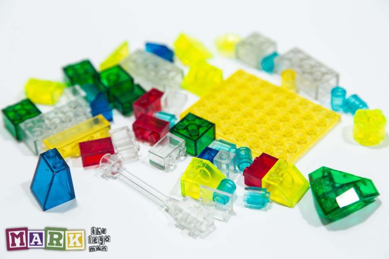 Mixed LEGO pack of Transparent Glass Bricks and Parts | Mad About Bricks