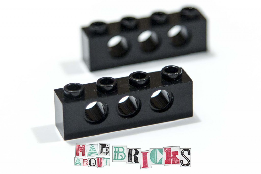 Pack of 2 Lego 3701 1×4, Ø4,85 Technic Brick with Holes 370126 | Mad ...